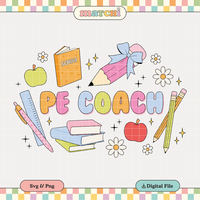 PE Coach | School Staff PNG & SVG – Matchi Studio
